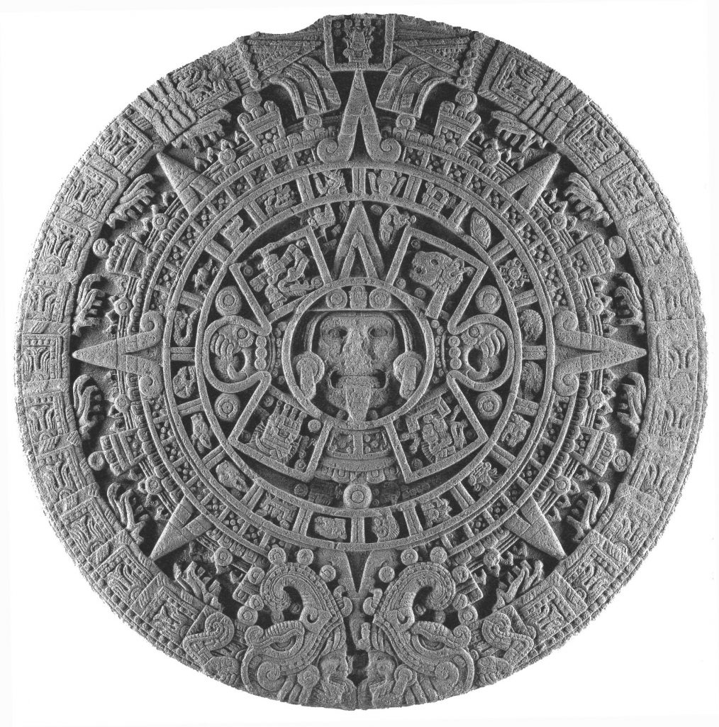Calendario Azteca con monedas – Numismatica Enreda2